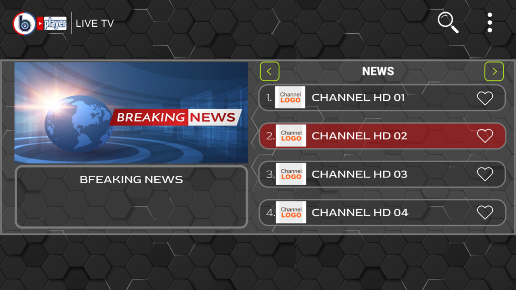 Iptv web tv player - IPTV Blink Player